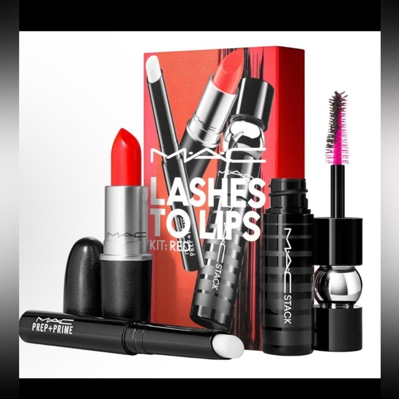 MAC Cosmetics | Makeup | Maccosmetics Lashes To Lips Kit Red | Poshmark